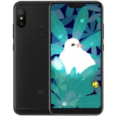 Redmi Смартфон Оригинальный Redmi 6 Pro 3гб 32гб Snapdragon 625 пикселей 4000 mAh аккумулятор Двойной SIM Android Глобальная версия 4G смартфон Global 3/32 ГБ, Nano-SIM, черный