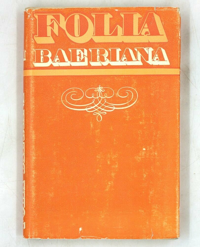 Folia Baeriana III. Бэр и развитие естествознания