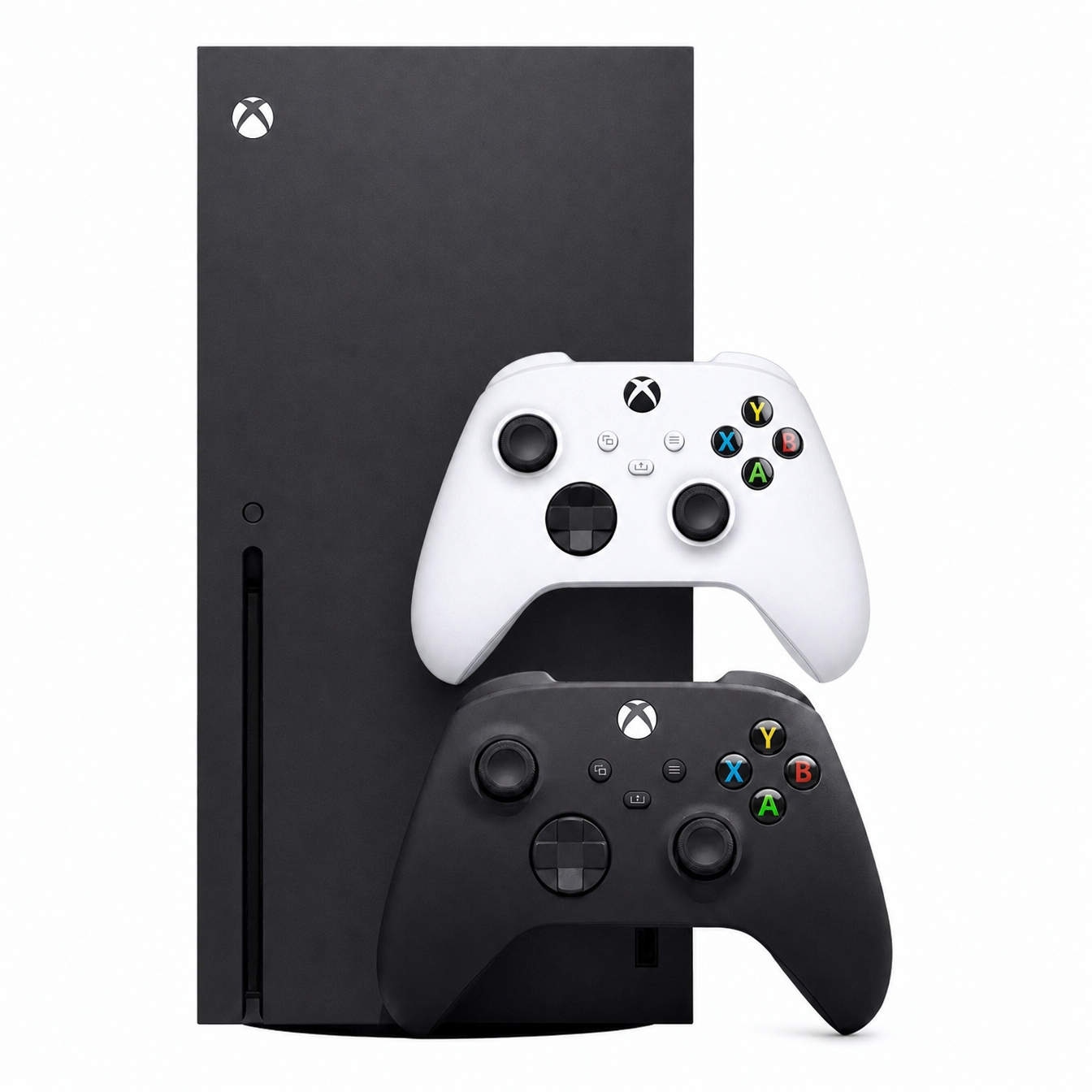 Игровая приставка Microsoft Xbox Series X Black 1TB, SSD, трассировка лучей, HD 4K + Белый Геймпад
