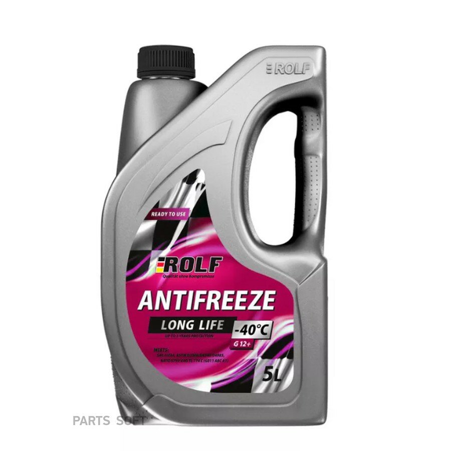 Rolf Antifreeze G12+ red -40 5л от официального дистрибьютора, ROLF, артикул 70012