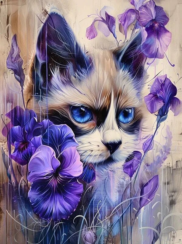 Деревянные пазлы 1000 элементов, подарочная упаковка,50x75cm, сиамская кошка, подарочный набор для взрослых, продвинутый уровень сборки 5-10.