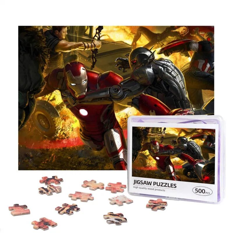 Avengers Деревянный пазл Марвел Деревянные пазлы Мстители Marvel