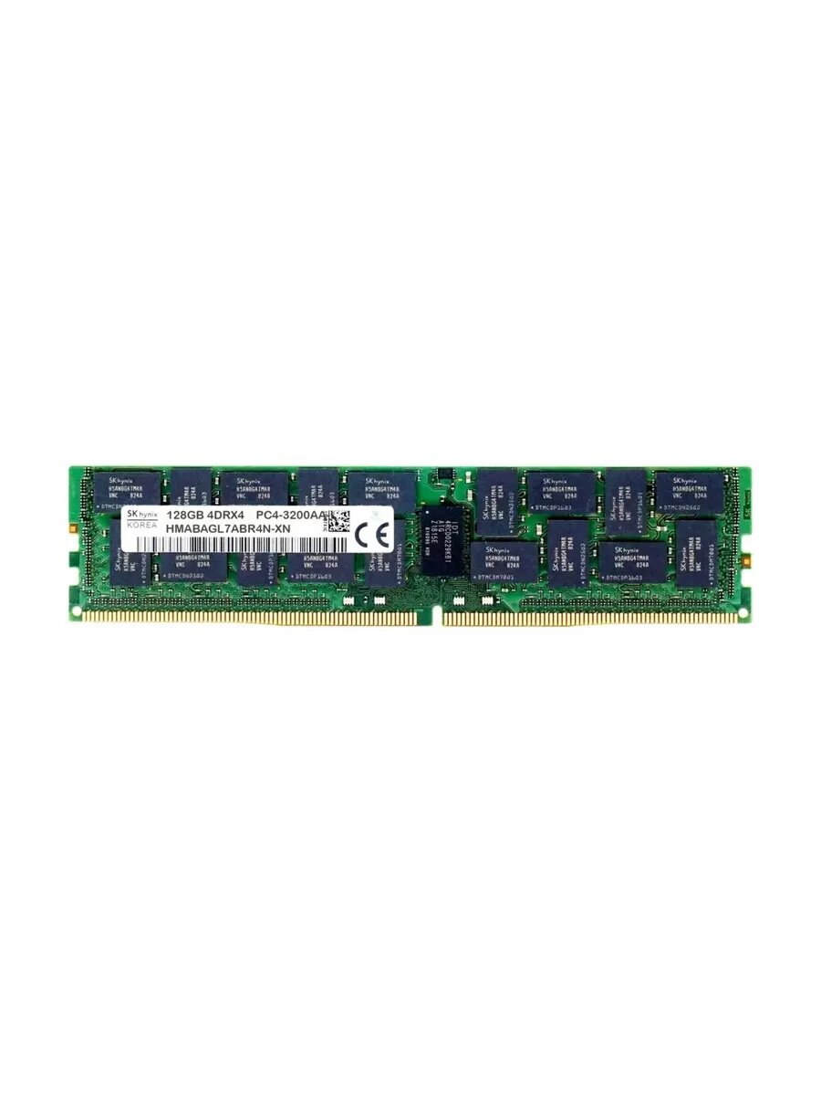 Оперативная память Hynix DDR4 LRDIMM 128GB 3200MHz (HMABAGL7ABR4N-XN) зеленый