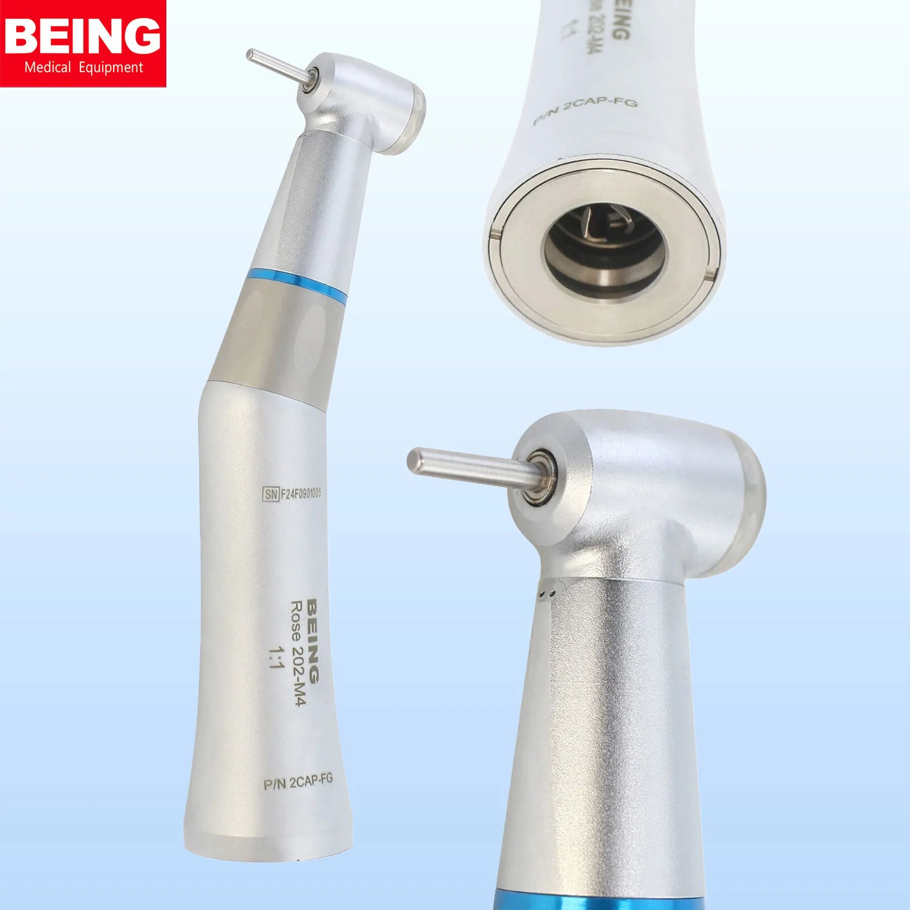 BEING Dental 1:1 Низкоскоростной угловой наконечник Intra Rose 202CAP-FG