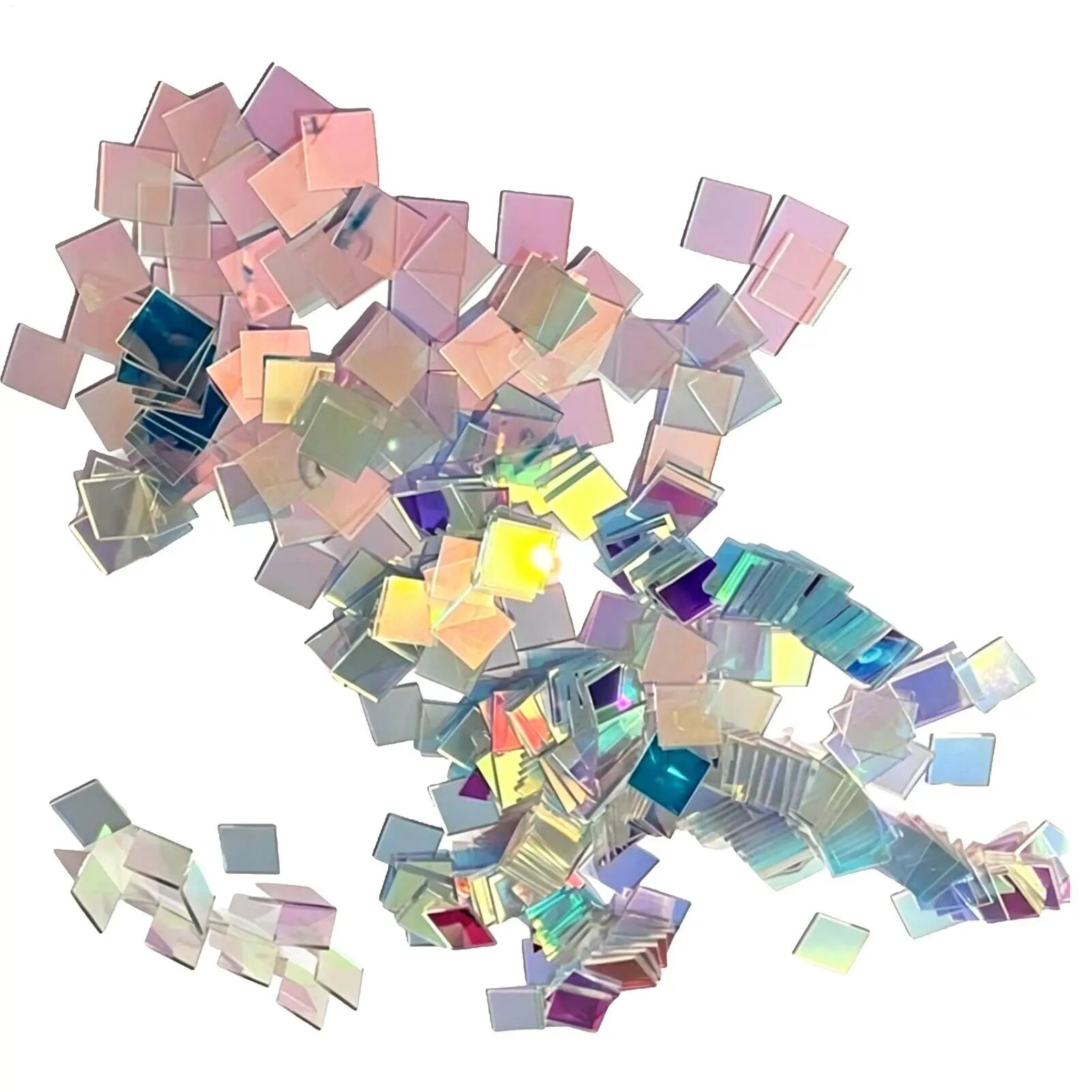 Голографические акриловые квадраты Rainbow Acrylic Sheet 50 tablets
