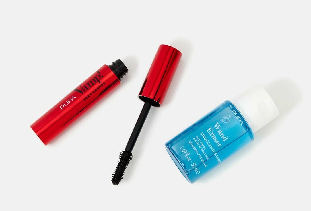Pupa Vamp! Sexy lashes + wand eraser Набор для макияжа 3 шт