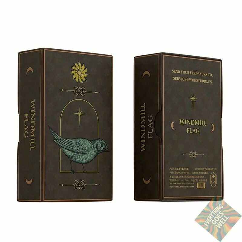 Карты таро"Windmill Flag"tarot,12X7CM