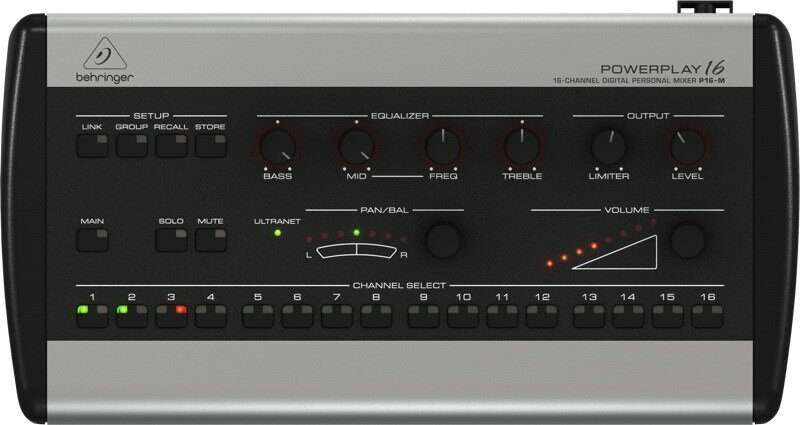 BEHRINGER P16-M - 16-канальный цифровой персональный микшерный пульт