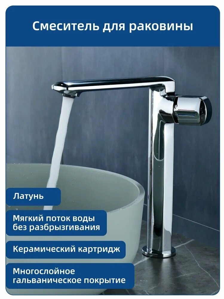 KOLO Смеситель для раковины Хром латунь смешивание горячей и холодной воды