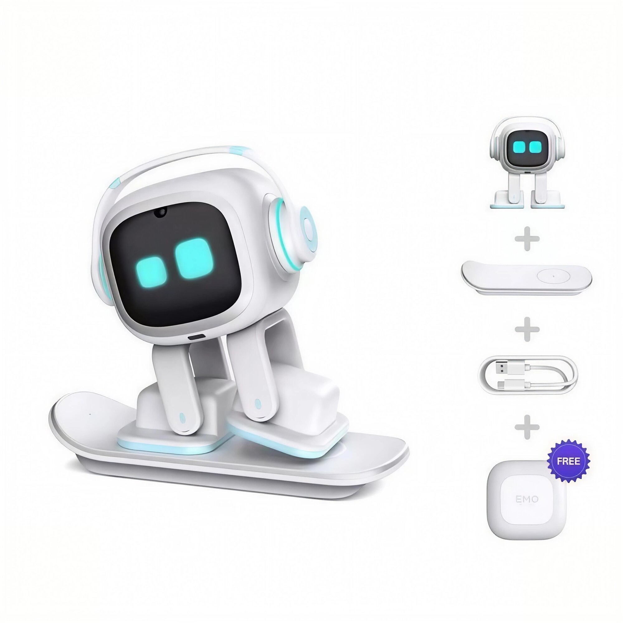 Умный робот EMO Robot AI Эксклюзивные аксессуары для одежды милый коровьи дизайн меховой капюшон для украшения и защиты