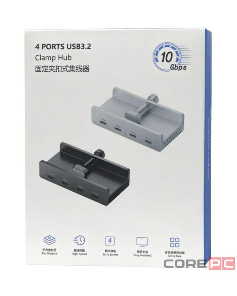 USB-С хаб Orico HCL-4C-BL USB-Cx4 USB 3.2 черный