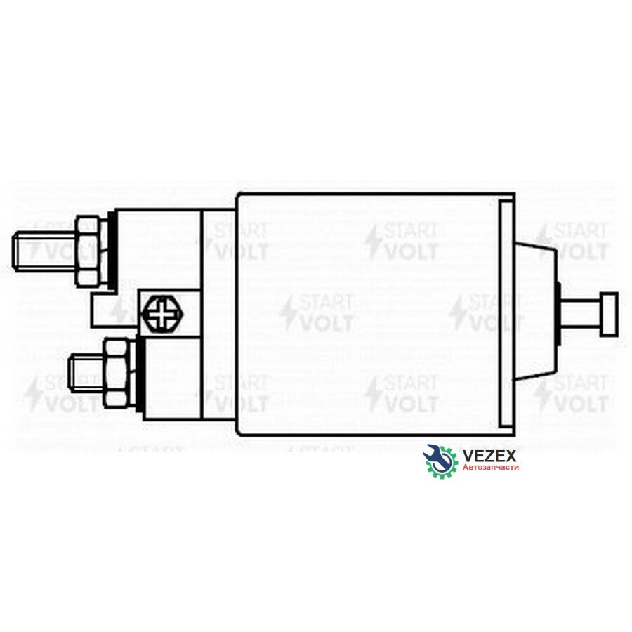 STARTVOLT VSR 1114 Реле втягивающее стартера для а/м Mitsubishi Fuso Canter (12-) 3.0D (VSR 1114)