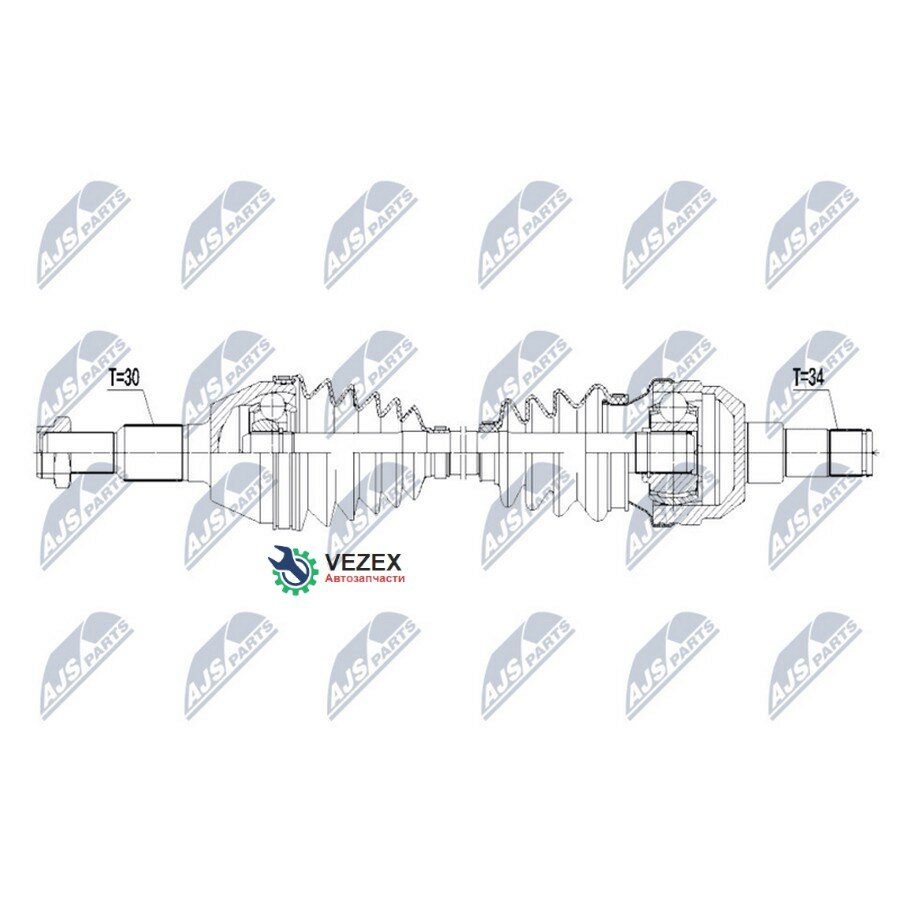 NTY NPW-PL-087 Вал приводной