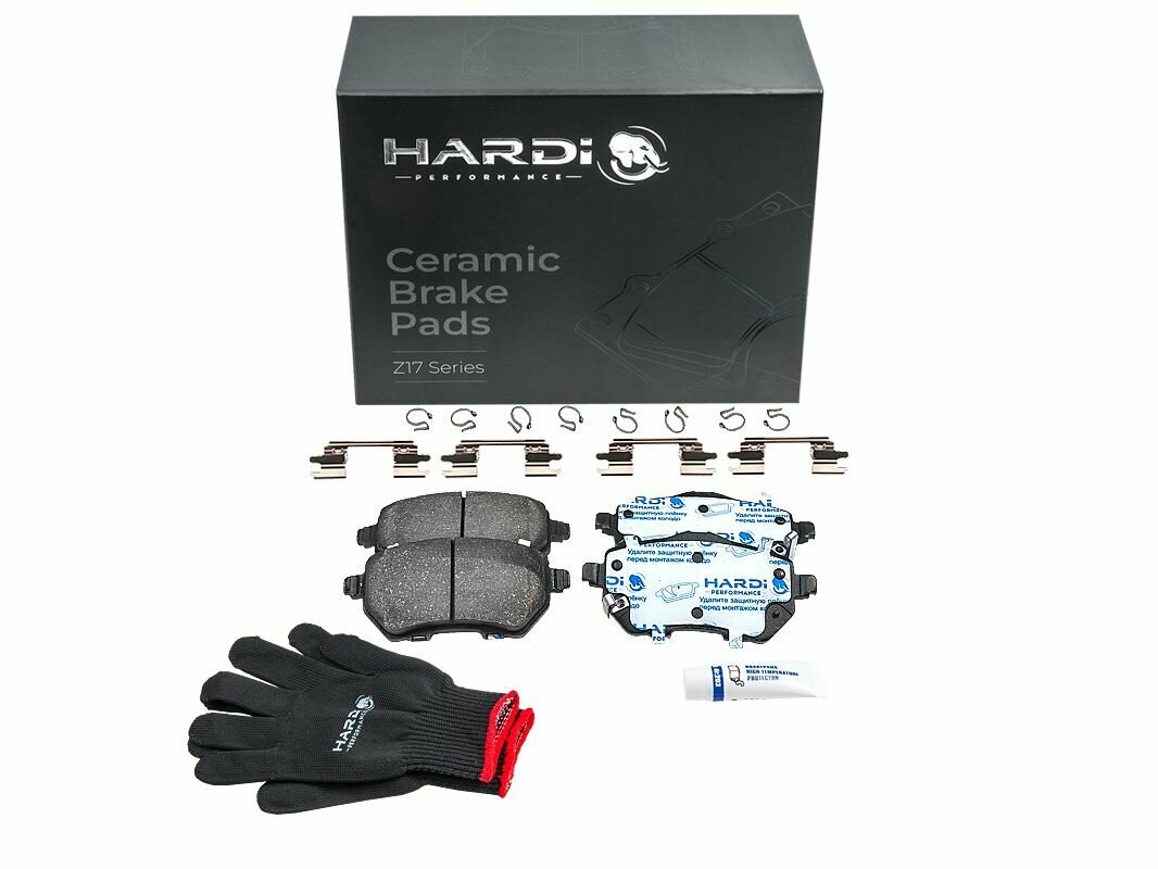 Передние тормозные керамические колодки Hardi Z17 на GEELY Coolray / Icon