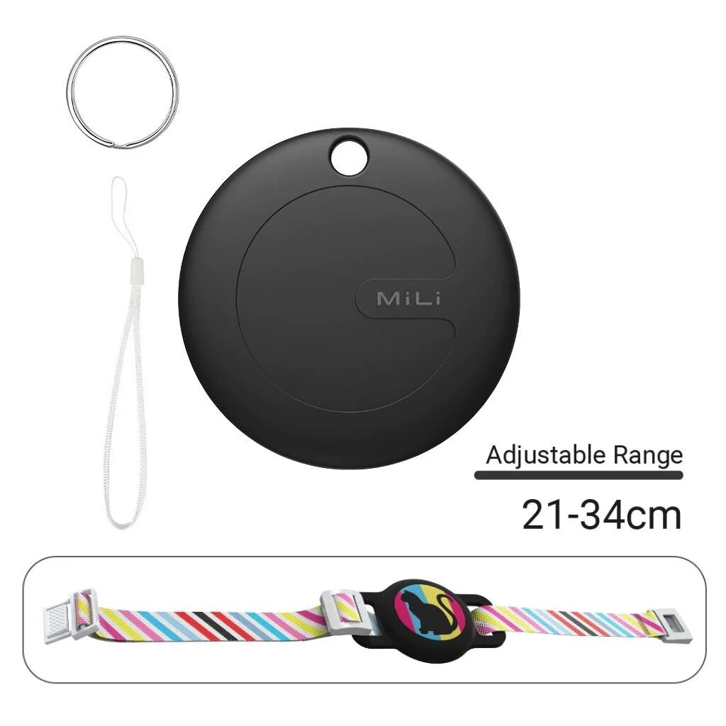 MiLi MiTag Go Bluetooth-трекер, Black Cat Collar