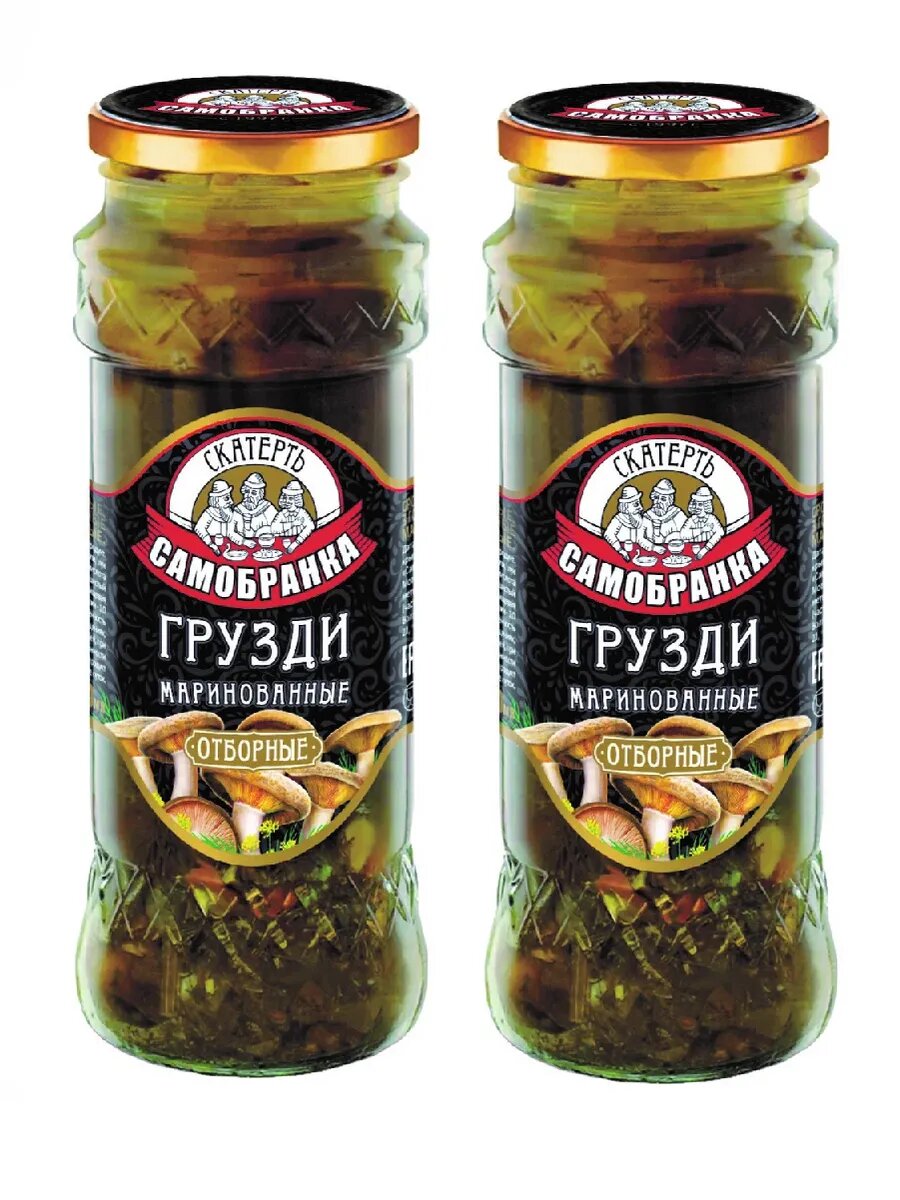 Скатерть-Самобранка Грузди маринованные, 370 мл, 2 шт