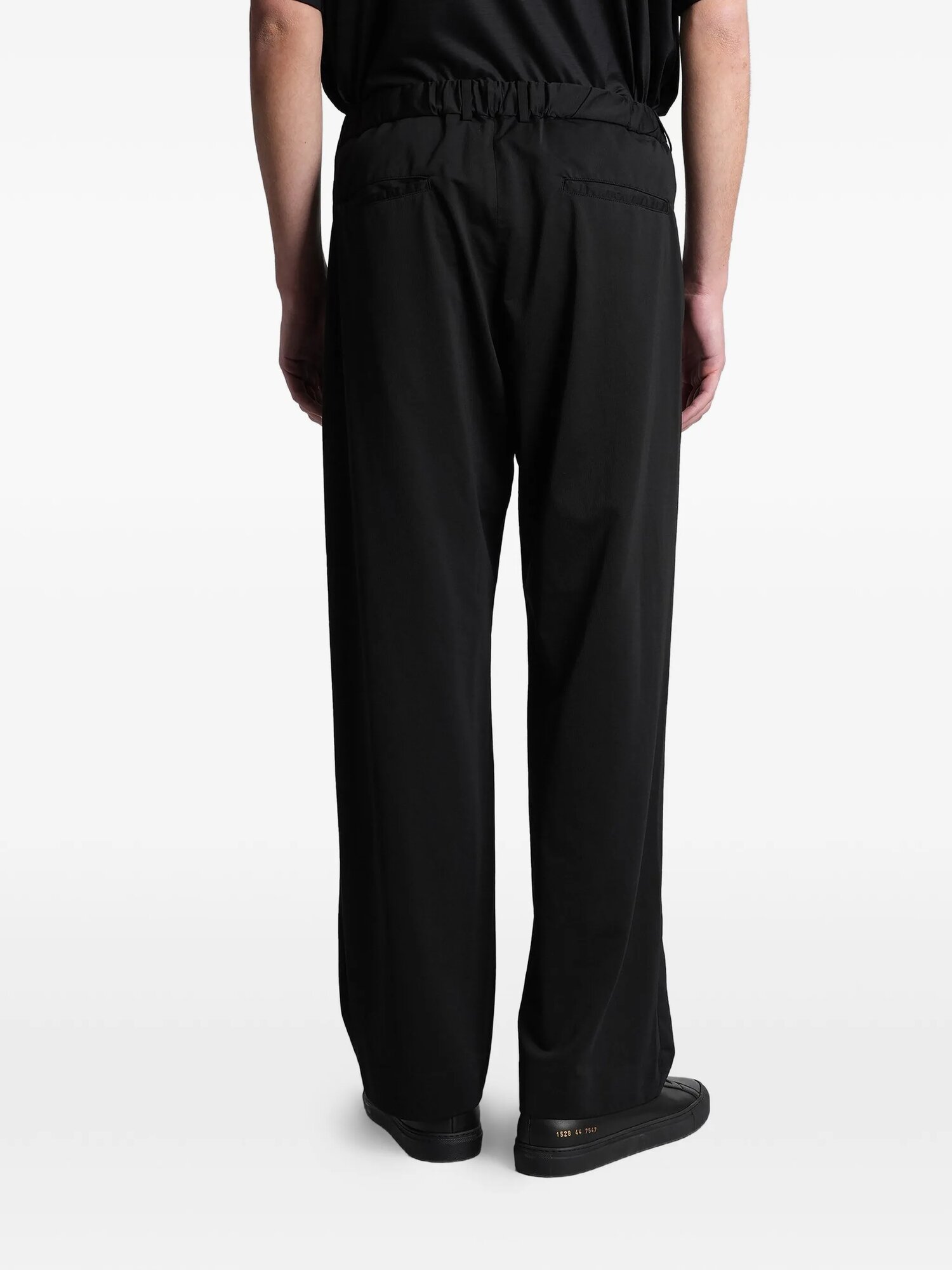 Брюки  Tuck Easy pleated elasticated-waist trousers, размер 5, черный — фото 1