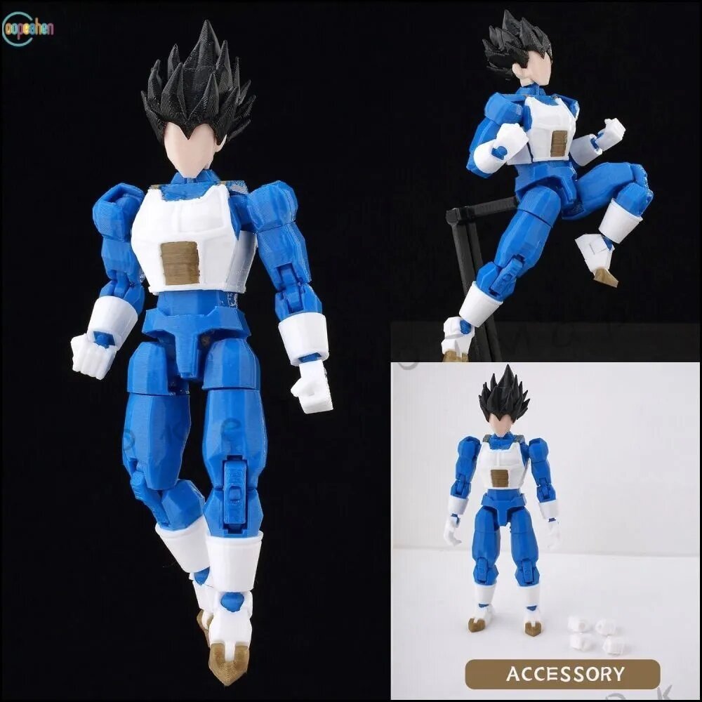 Магическая Битва Фигурка (Vegeta-14cm) Lucky Dummy 13,3D-печатный Подвижный Манекен