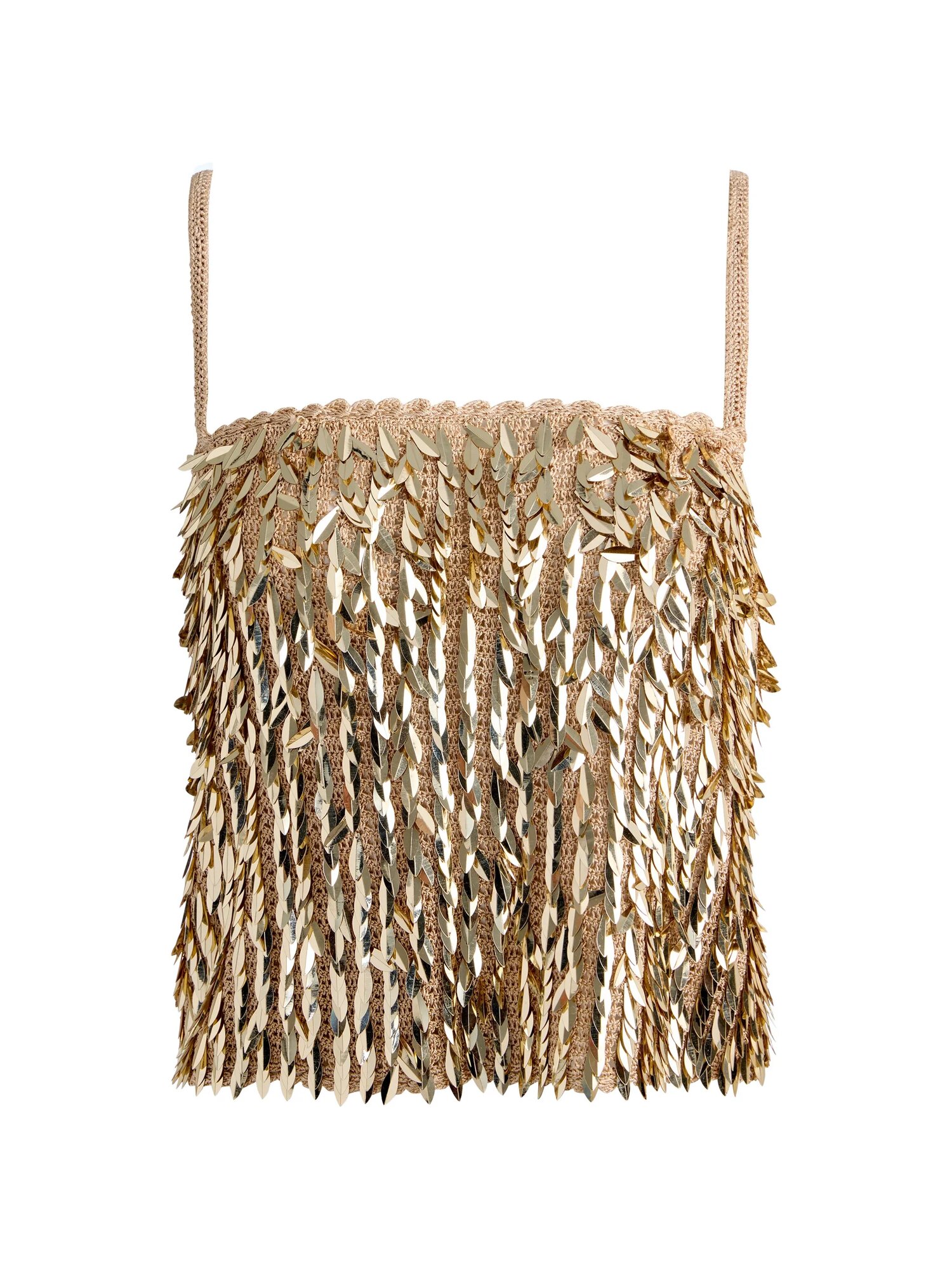Топ Nicolette sequin-embellished tank top