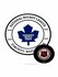 Шайба Sportfanat Toronto Maple Leafs, резина, 76 мм, цвет белый