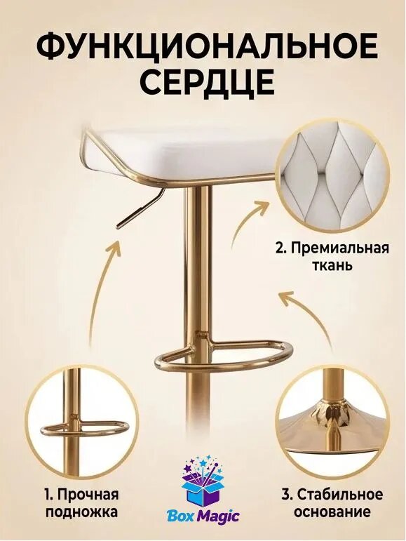 BOX MAGIC Барный стул, 1 шт. — фото 1