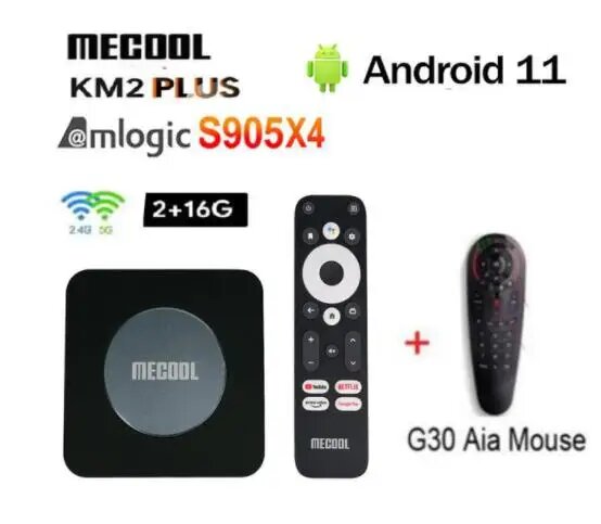 MECOOL KM2 Plus ТВ-приставка 2ГБ/16ГБ