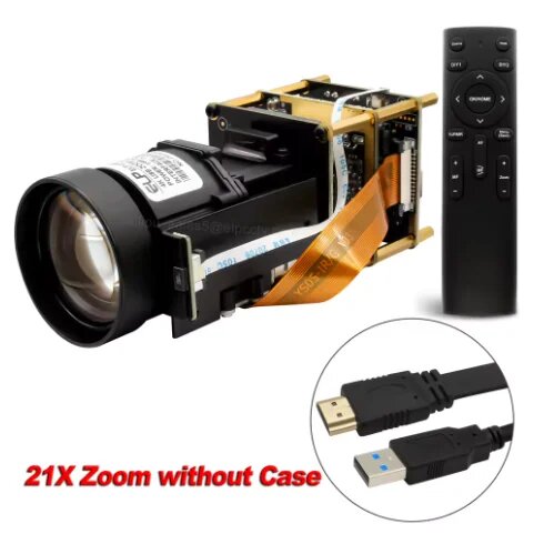 Электронная камера для потокового вещания ELP 4K с 12-кратным зумом, HDMI, автофокусом, H.264, H265, веб-камера с дистанционным управлением, моторизированная, 8 МП, высокоскоростная 1080P 60FPS веб-камера