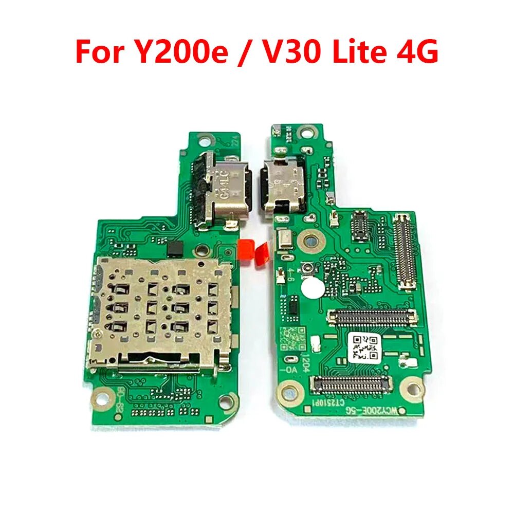Для Vivo Y200e V30 Lite 4G: плата зарядки USB, док-порт, модуль микрофона, гибкий кабель