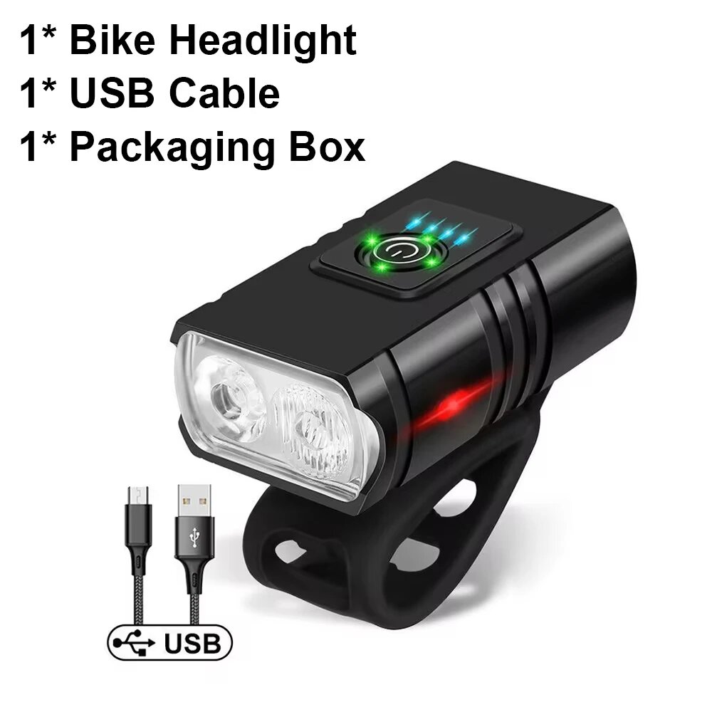 NEWBIRTH Велофара 1000 Лм USB 6 режимов Черный, 1PCs