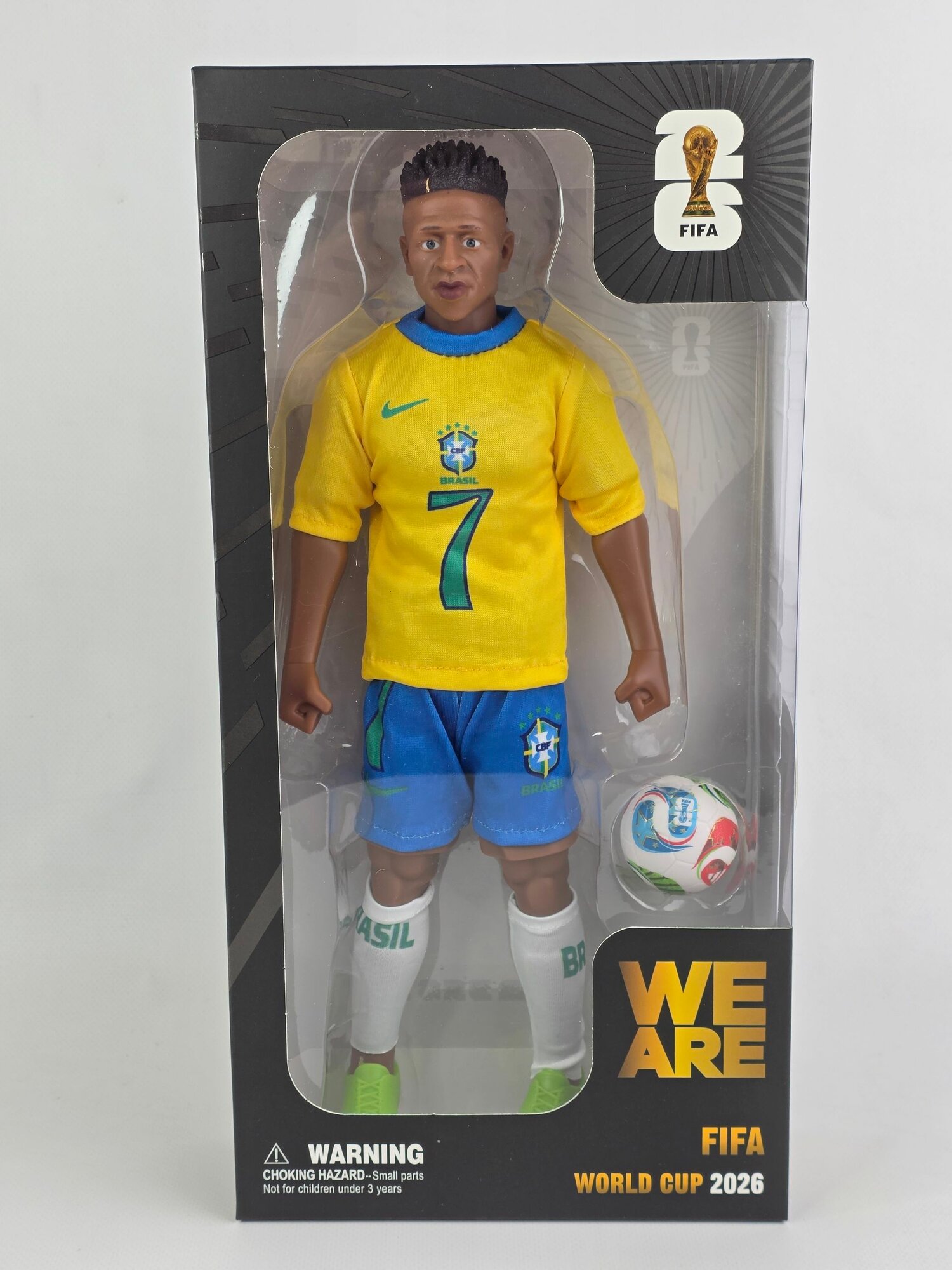 Фигурка футболист Винисиус Жуниор Football star Vincius (Brazil jersey) 35 см
