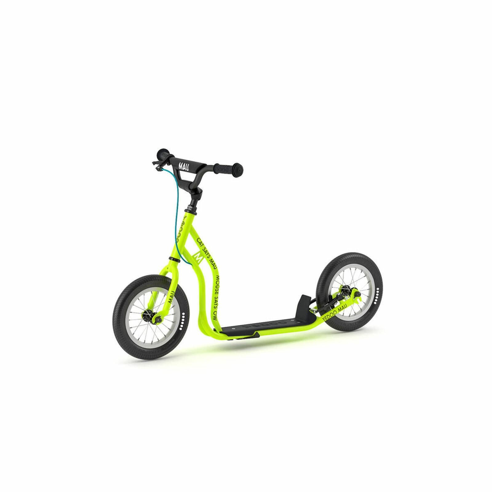 DECATHLON самокат Decathlon Mau, limonkowa зеленый, 12 дюймов, грузоподъемность 75 кг