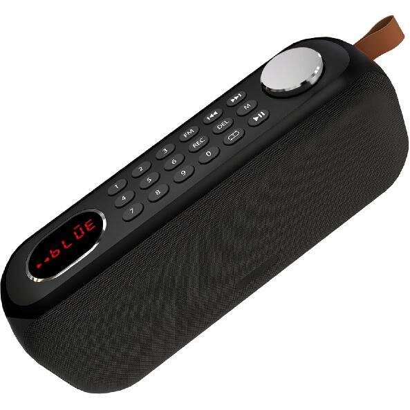 Портативный Bluetooth-динамик с FM-радио, поддержка USB/SD/MP3/AUX/REC, 3000мАч батарея, 10Вт