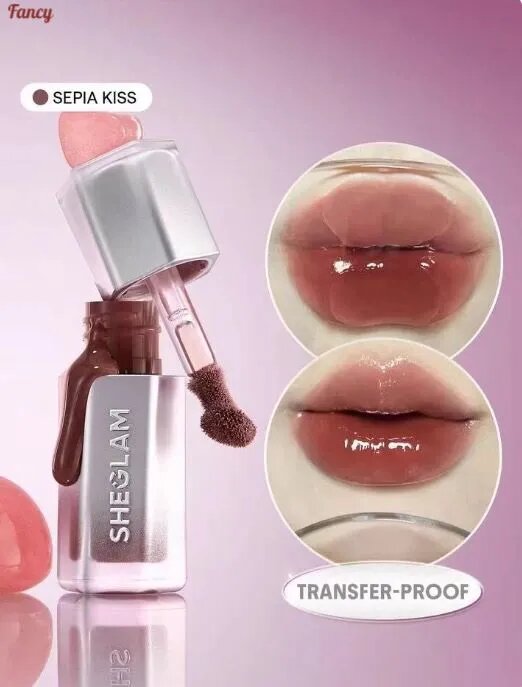 Sheglam Светлый твердый нектар для губ lip Glass Lock Air Gloss Зеркальный увлажняющий рот -#Sepia Kiss