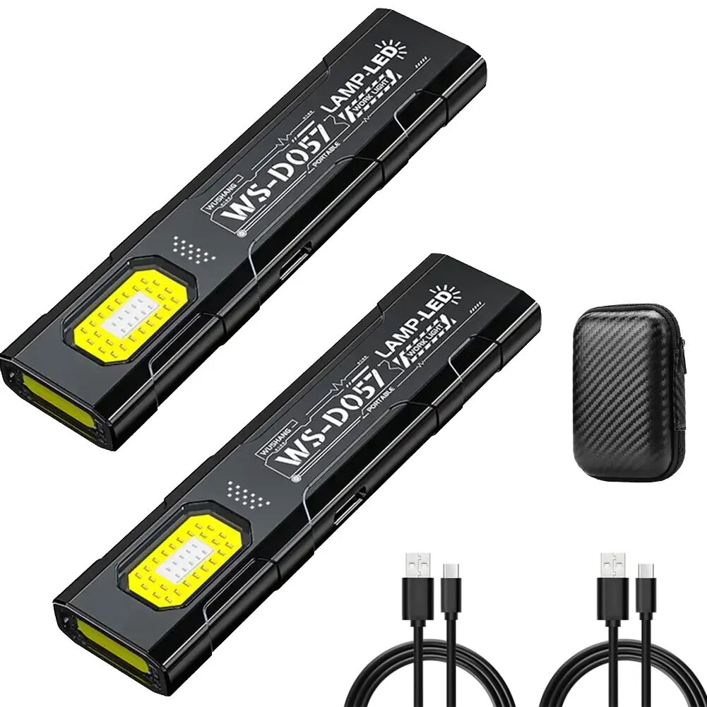 Светодиодный фонарь Heinast WS-D057, черный, 2 шт. в сумке