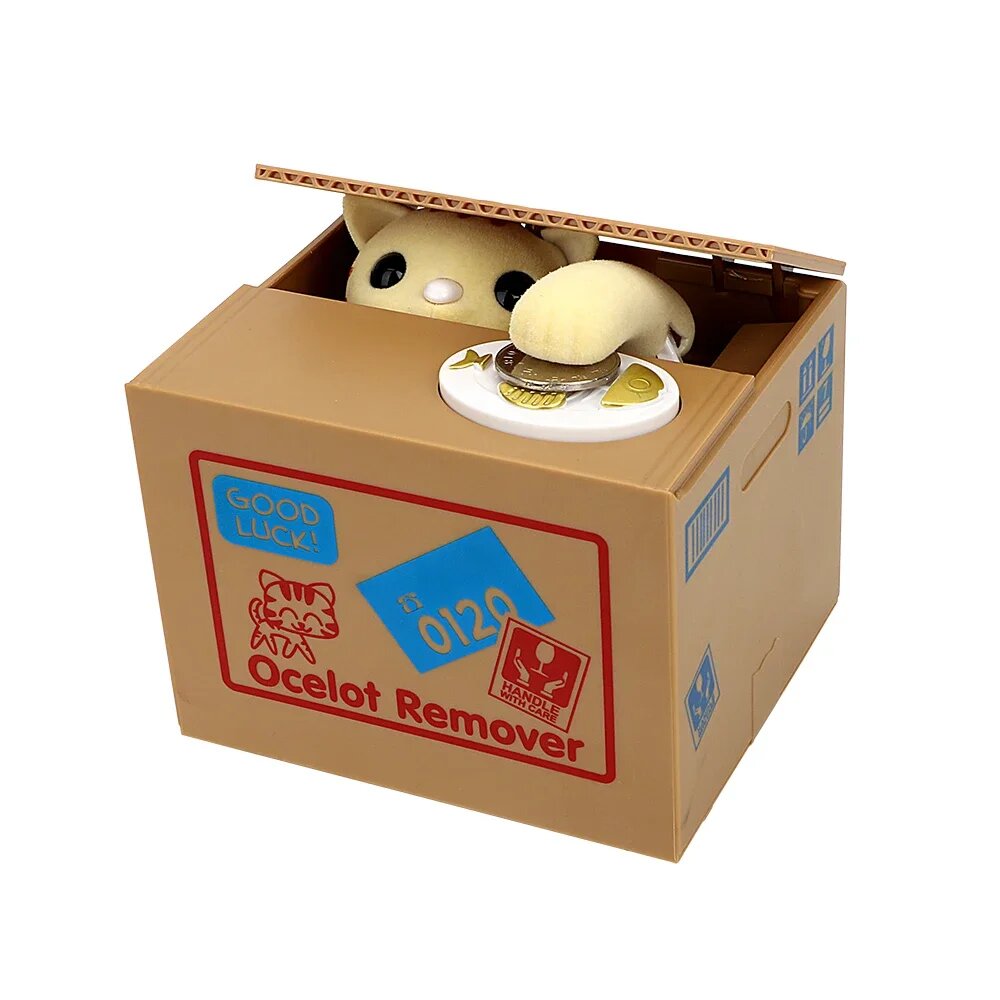 Автоматическая копилка-кот Lucky Cat G3224B