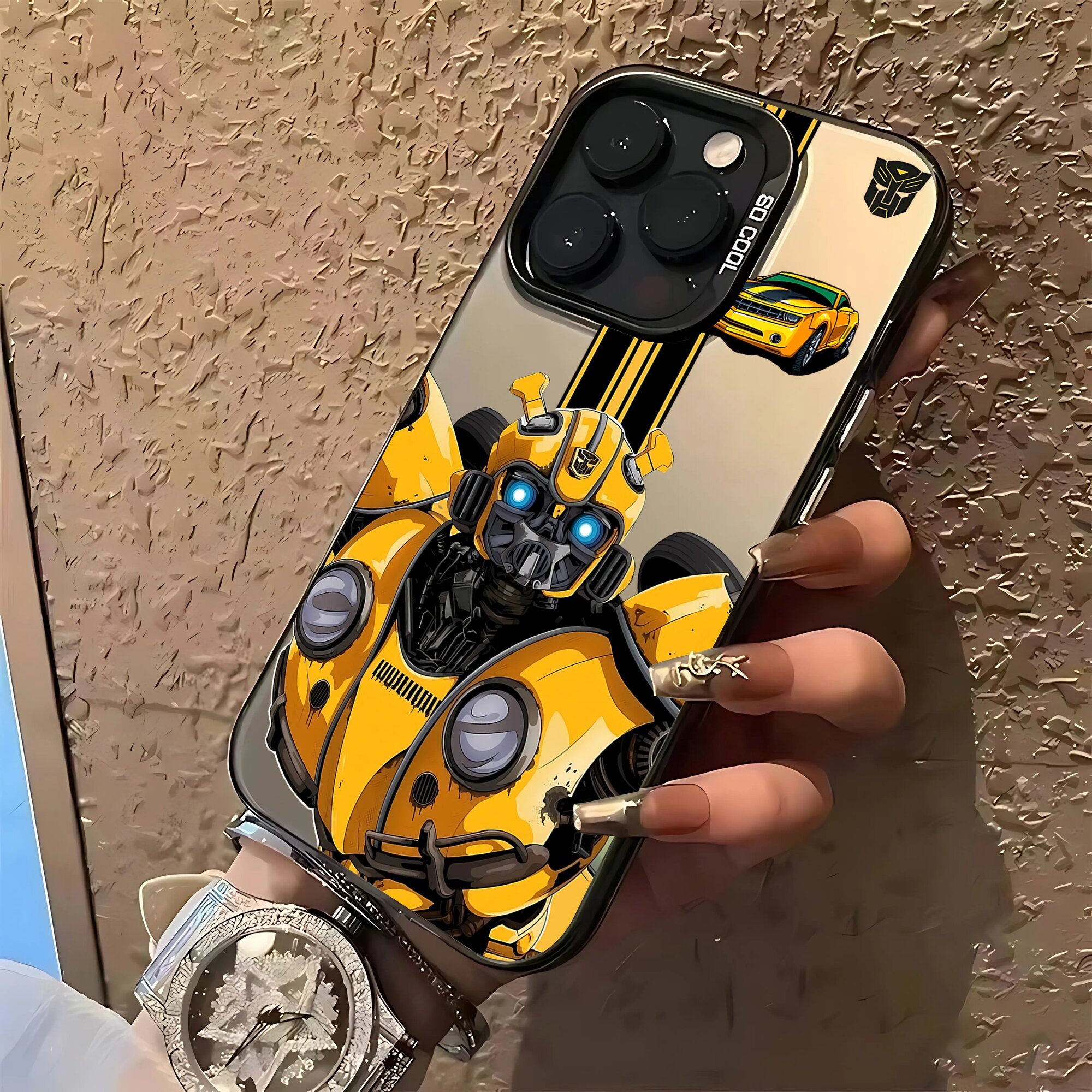 Стильный чехол T-Transformers для iPhone 17, 17e, 16e, 16, 15, 14, 13, 12, 11 mini, Pro, Max, X, XR, XSMAX, 8, 7, Air, Plus, матовый, противоударный