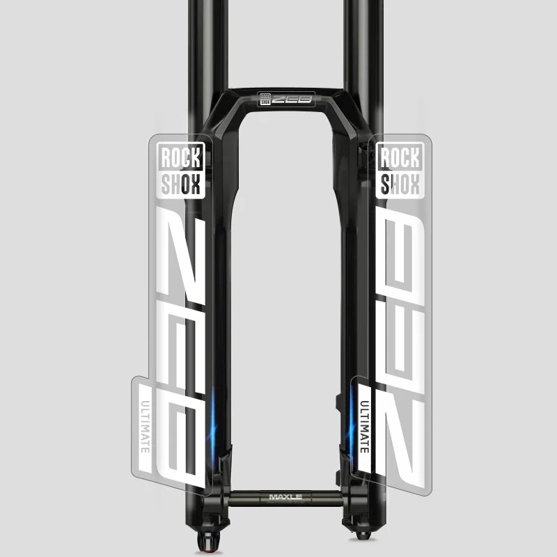ROCKSHOX READU 2021 ZEB ULTIMATE наклейки на переднюю вилку Черный, white clean btm