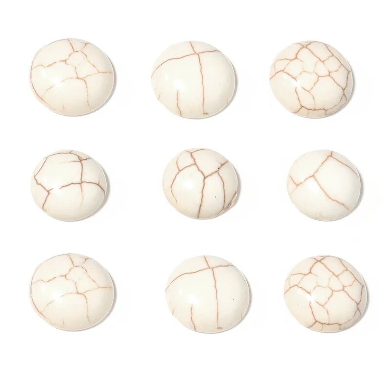 Кабошоны из оникса лаcoogh, круглые, 2-25 мм Бежевый, 18mm, 9802 10pcs