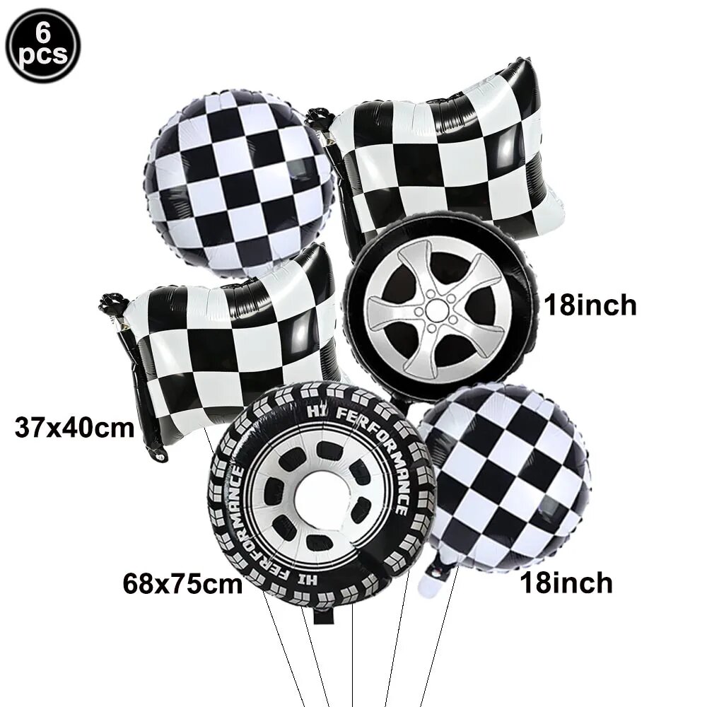 Набор шаров Racing Car, 6 шт.
