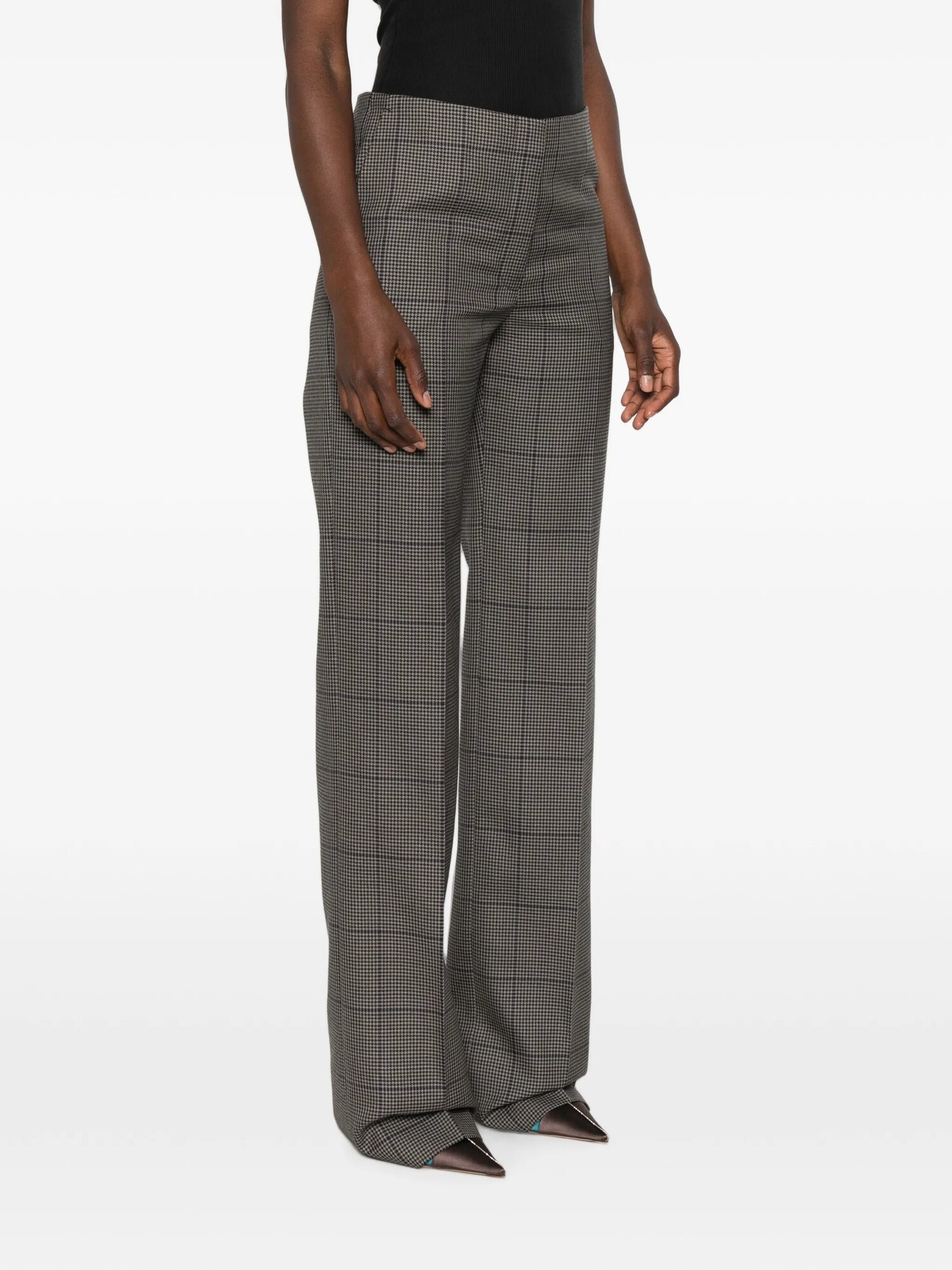 Брюки MUGLER Houndstooth-pattern tailored trousers, размер 38 — фото 1