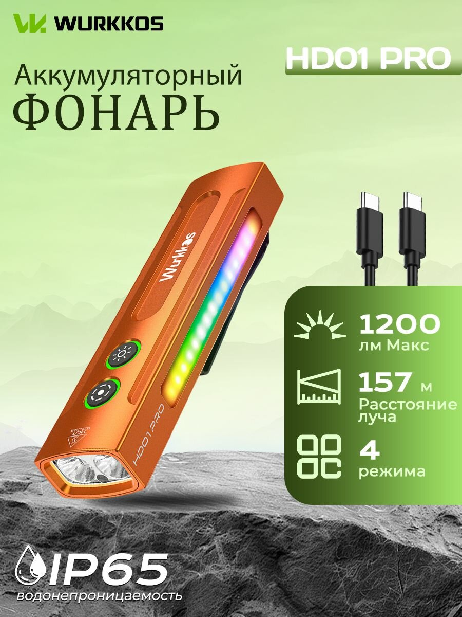 Wurkkos Фонарь-прожектор