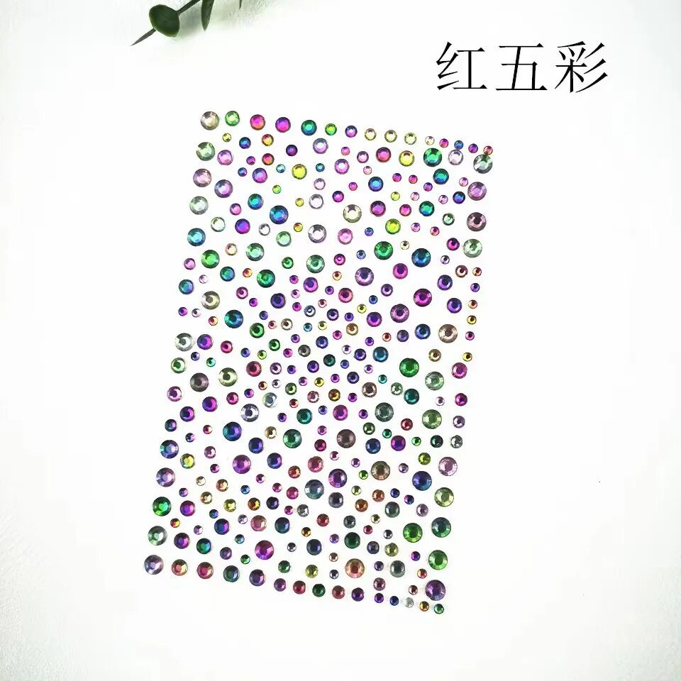 Золотые полумесяцы с жемчугом и стразами для декорирования от Hisenlee 2. red colorful