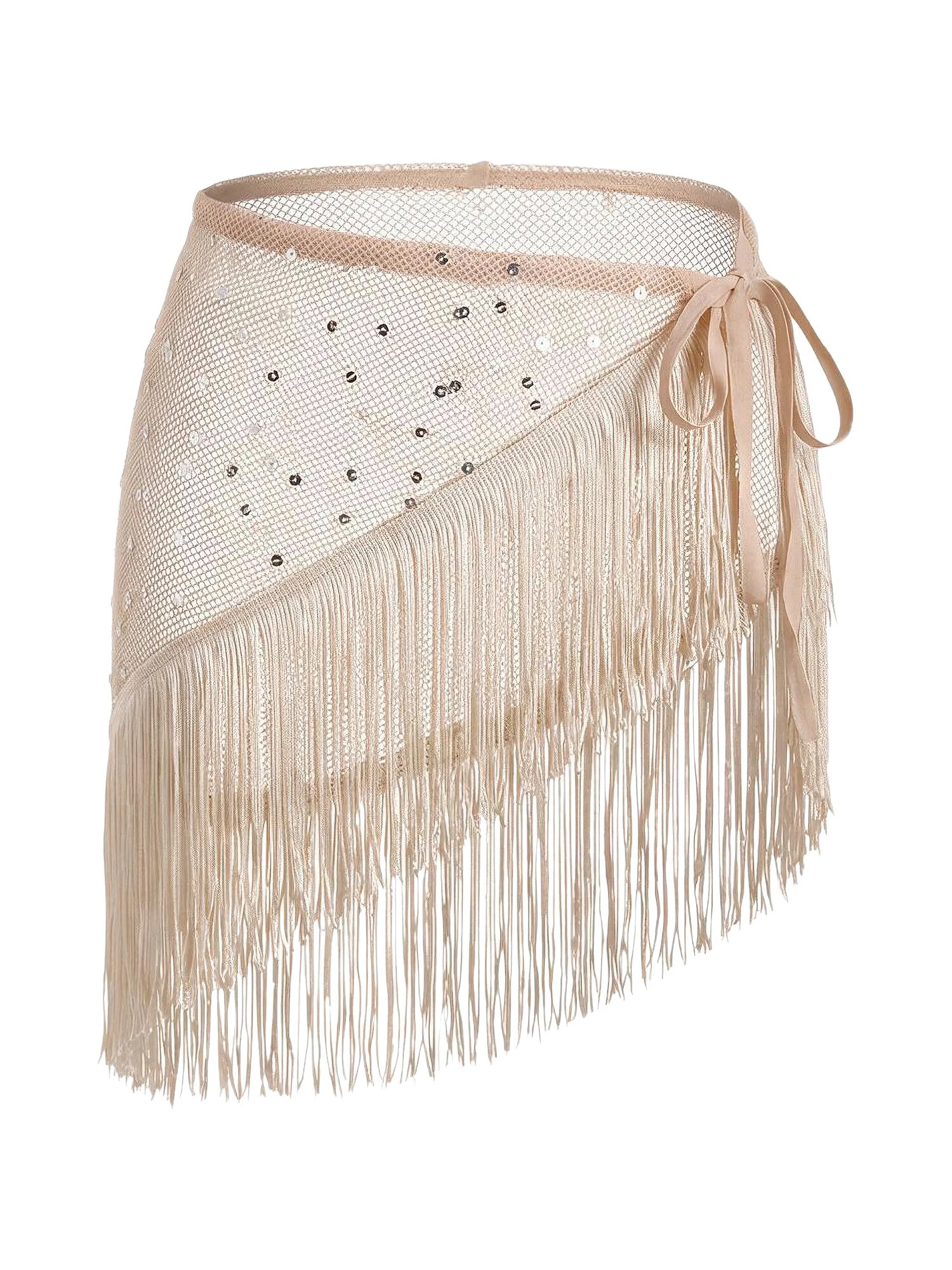 Накидка Sequin-embellished fringed sarong