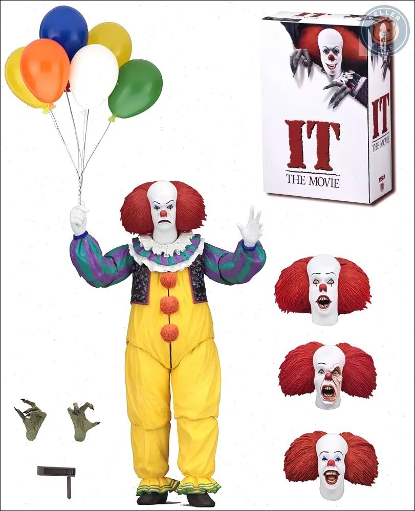 Know EasyxФигурка Пеннивайз Оно / Pennywise IT 1990 (18 см) VG классическая модель