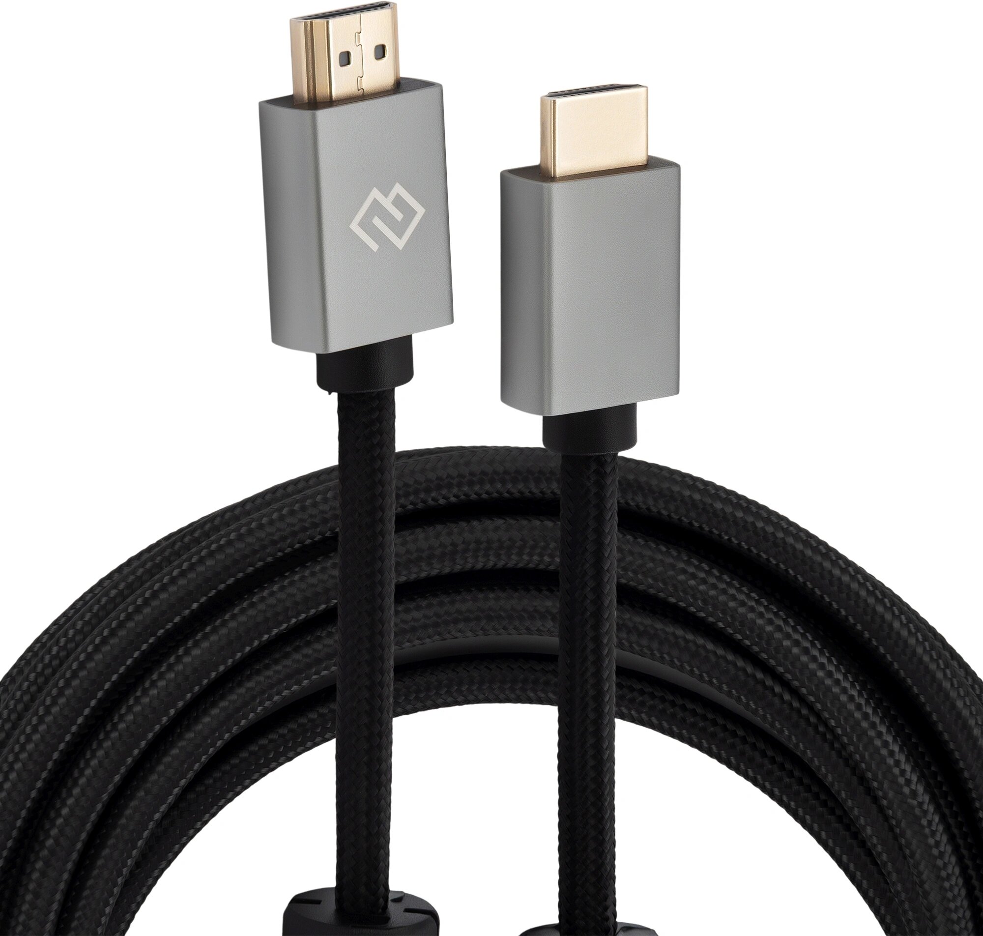 Кабель аудио-видео Digma HDMI (m)/HDMI (m) 5м. феррит. кольца позолоч. конт. черный (D-HDMI-2FF-V2.0-5