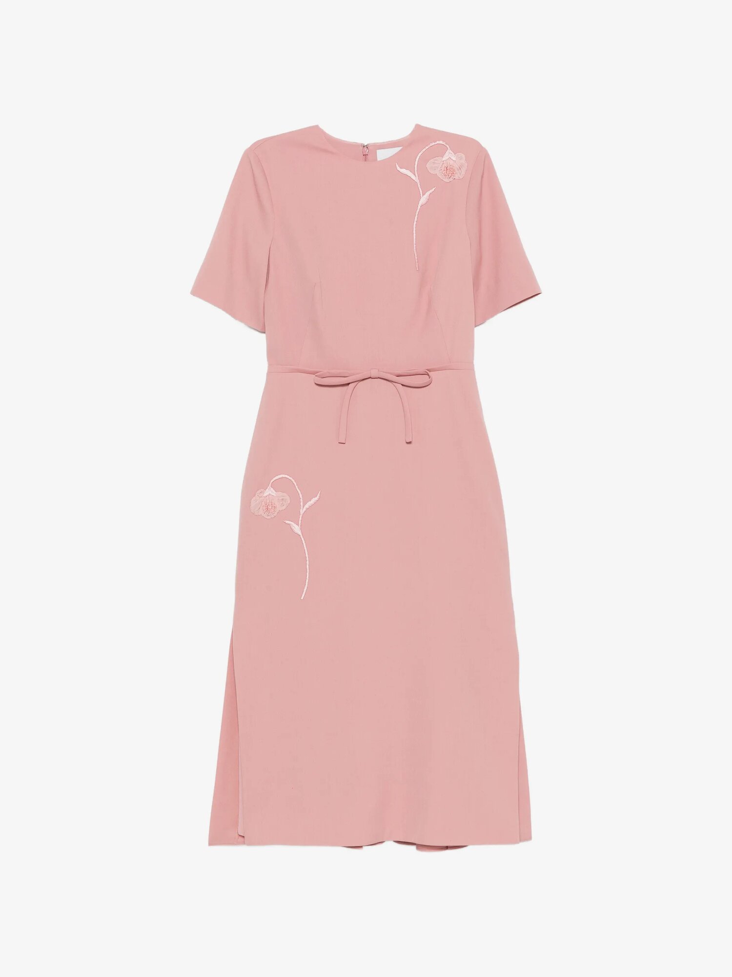 Платье Embroidered pleated midi dress