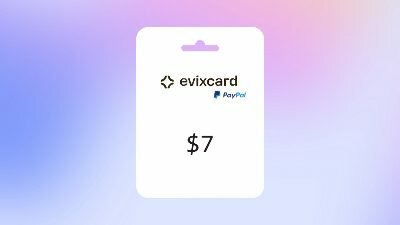EvixCard PayPal USD 7 Подарочная карта • регион Весь мир • цифровой ключ