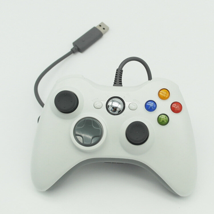 Беспроводной игровой контроллер X-360 для PS3, Android TV и ПК — белый (без коробки)