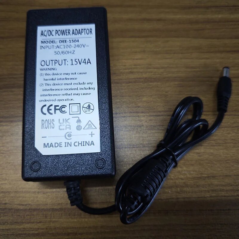 Deexintom AC-DC адаптер 15В 4А 6,5-3,0 мм EU