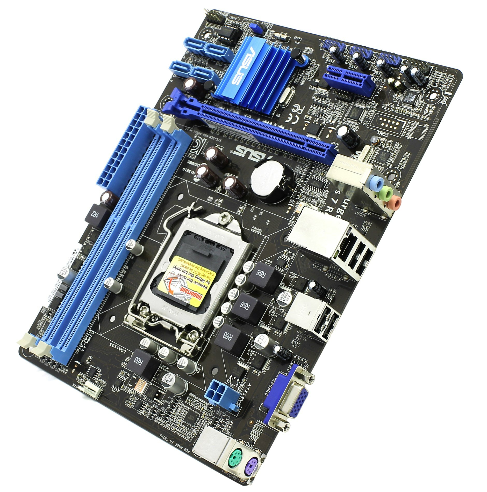 Материнская плата ASUS P8H61-M LX3 (OEM) LGA1155 PCI-E+Dsub GbLAN SATA MicroATX 2DDR3